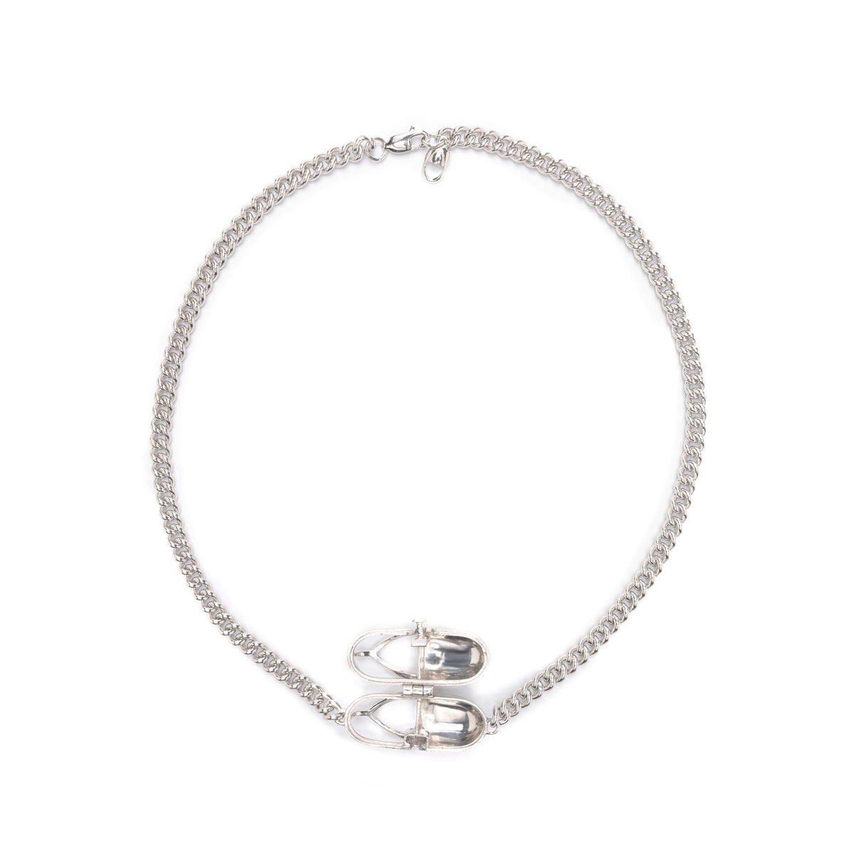 Capsule Crystal Chain Necklace - Sterling Silver – Capsule Eleven