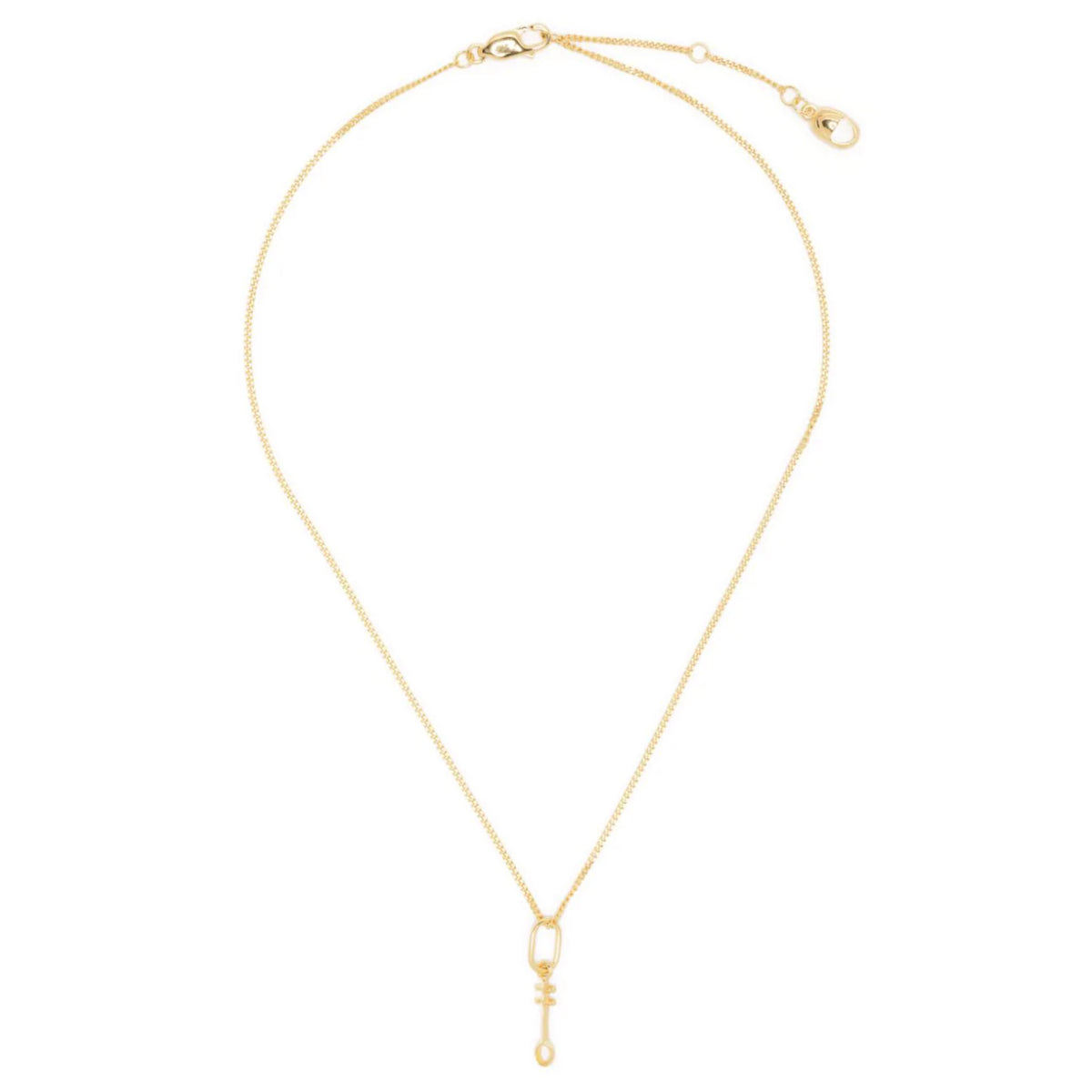 Egyptian Nefer Symbol Necklace - 24kt Gold Vermeil – Capsule Eleven