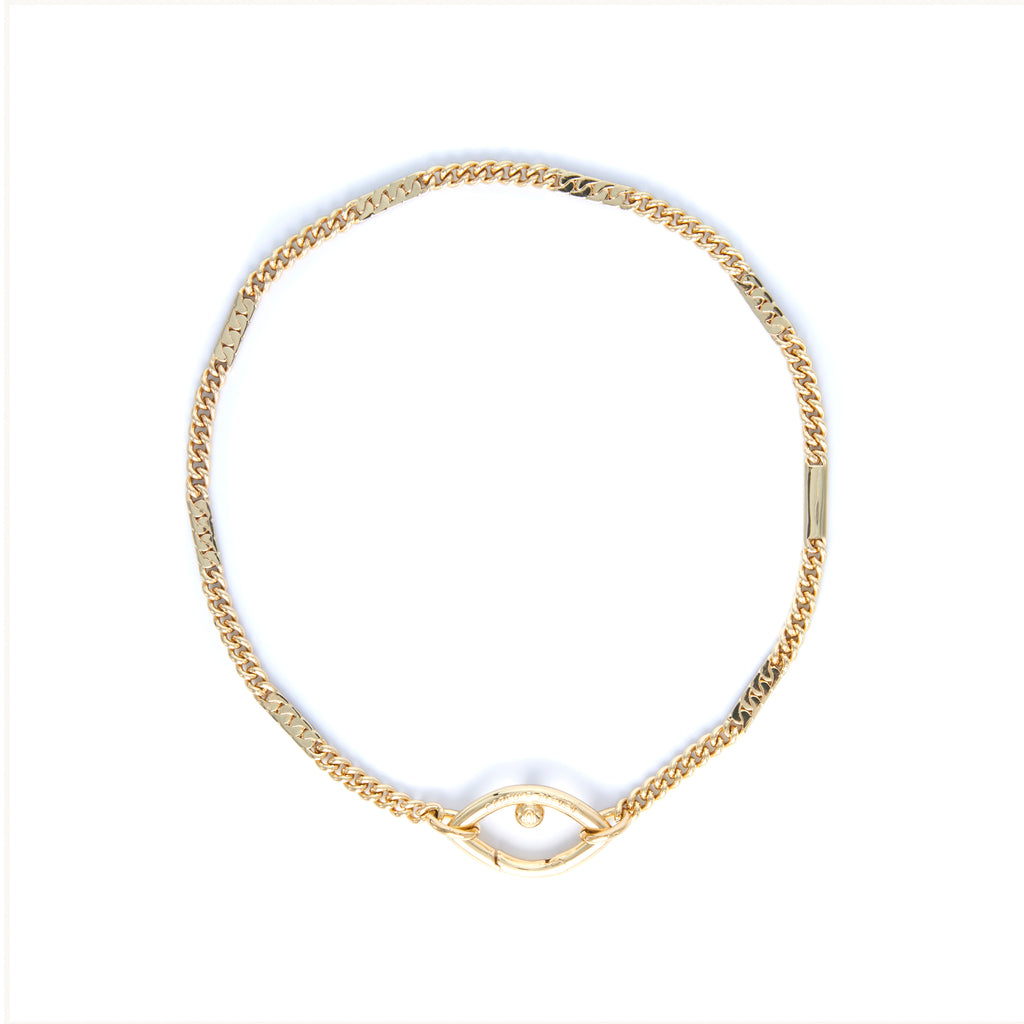 Eye Opener Chain Necklace - 18ct Gold-Plated – Capsule Eleven